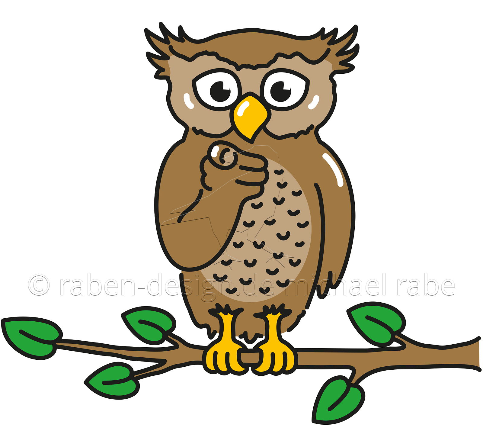 Illustration: ERNA-Eule | Raben-Design Michael Rabe, Hamburg